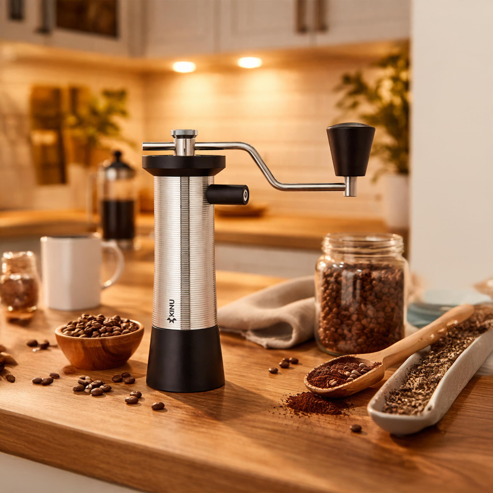 KINU M47 Wave Manual Coffee Grinder | Full Metal Precision — Loewen ...