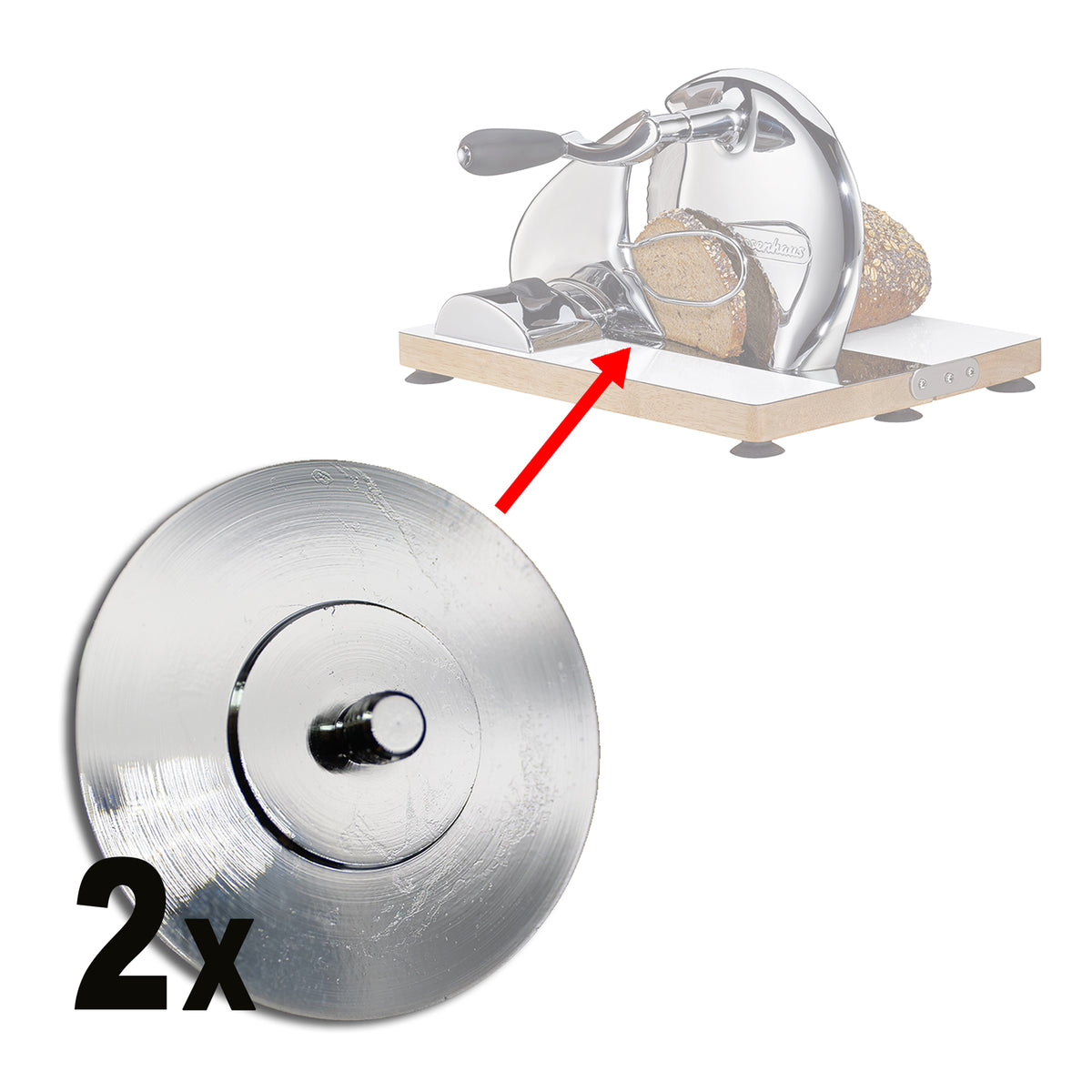 Zassenhaus Replacement Screw for Bread Slicer Vintage, No. 072006, 2 ...